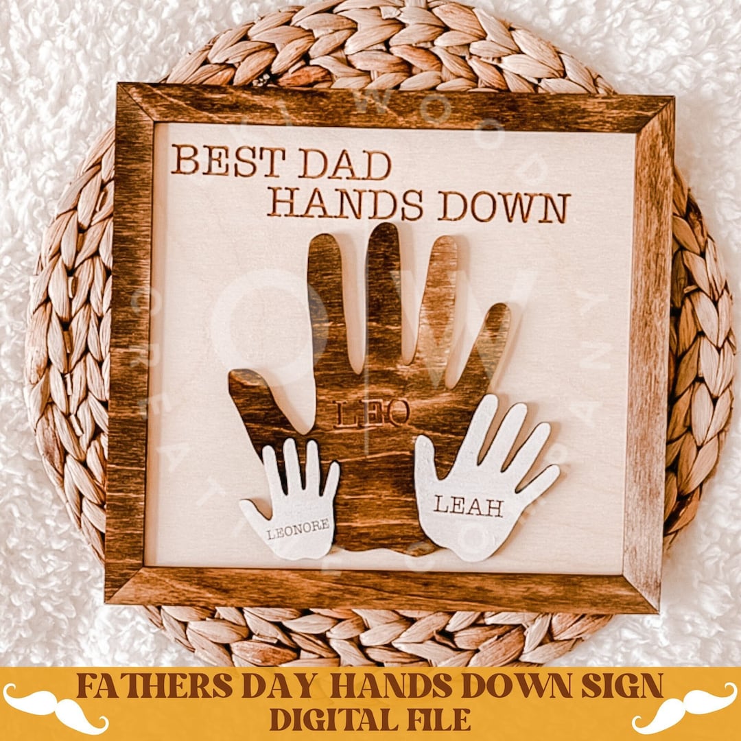 Fathers Day Hand Sign Svg, Fathers Day Sign Svg, Fathers Day Svg, Dad ...