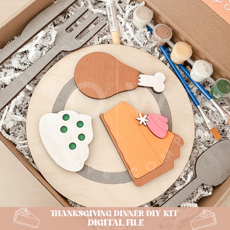 Thankgiving Diy Kit Svg, Thanksgiving Dinner Diy Svg, Diy Kit Svg, Kids ...