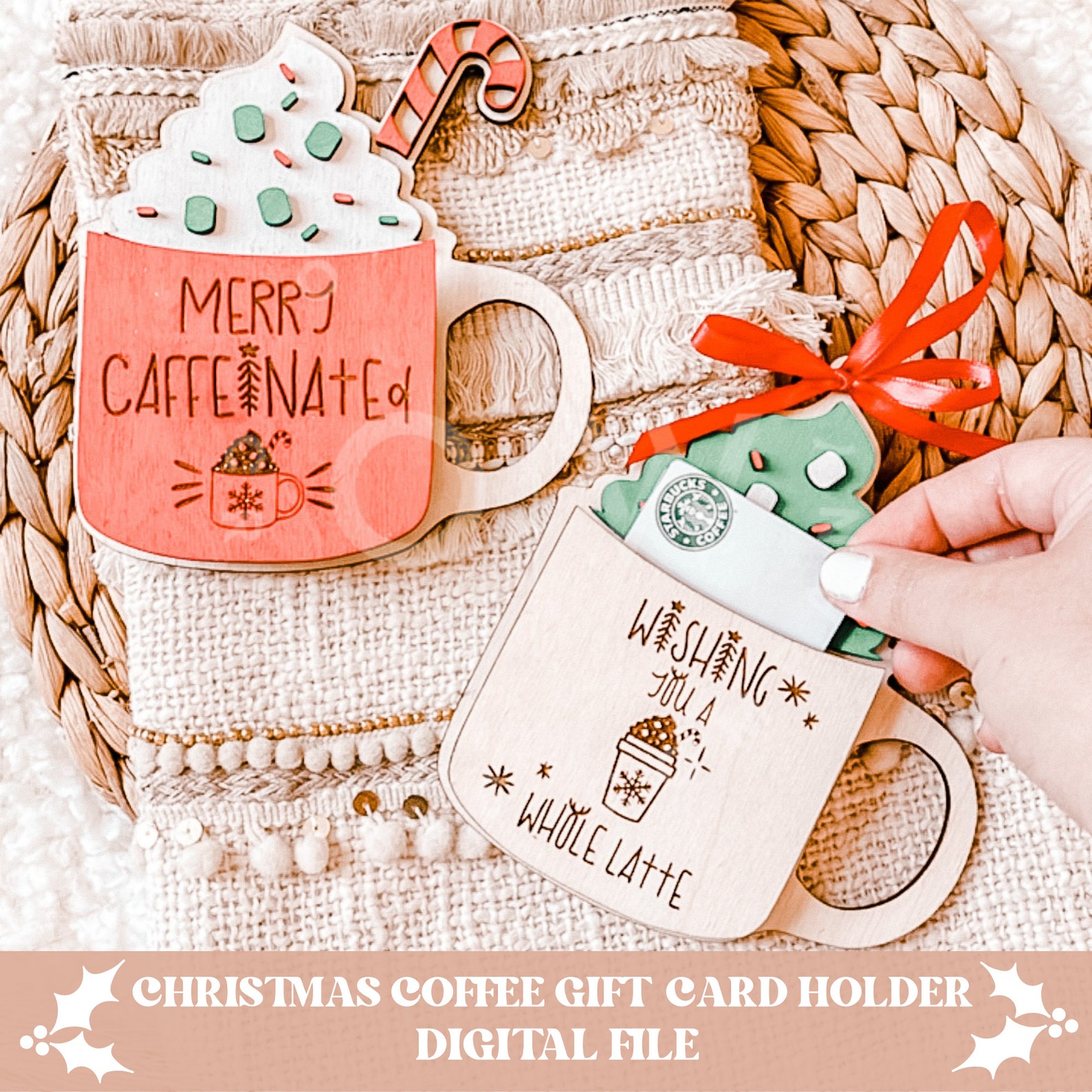 Coffee Gift Card Holder Svg, Christmas Gift Card Svg, Christmas ...