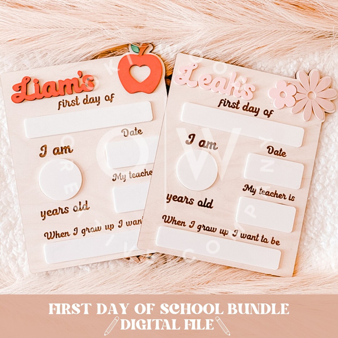 First Day of School Bundle Svg, Back to School, First Day of Svg, First ...