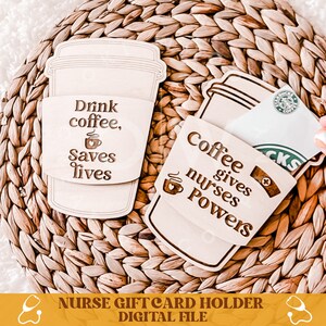 Nurse Gift Svg, Nurse Gift Card Svg, Nurse Svg, Glowforge Svg, Ready ...