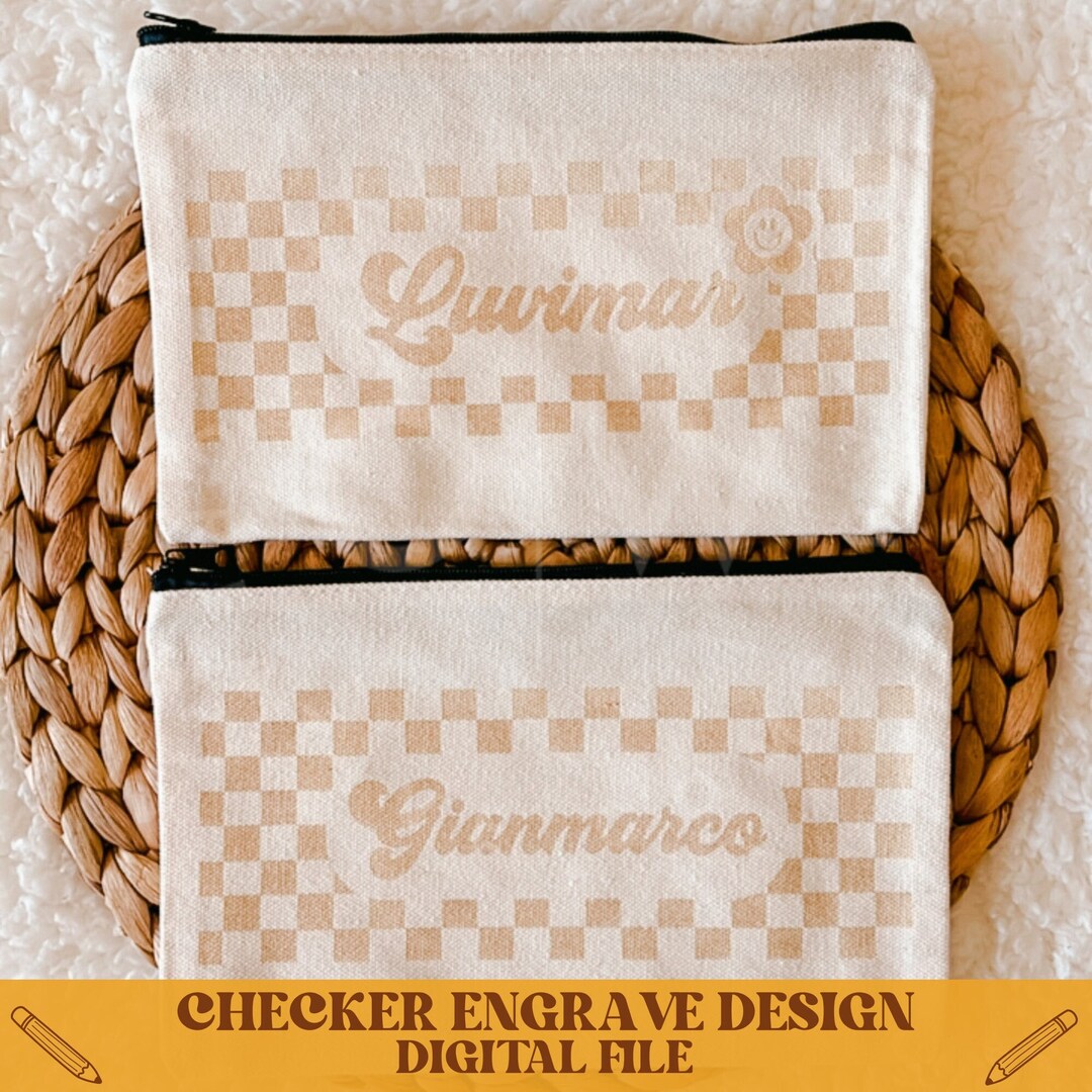 Pencil Bag Svg, Engraved Checker Svg, Checker Svg, School Svg, Back to ...