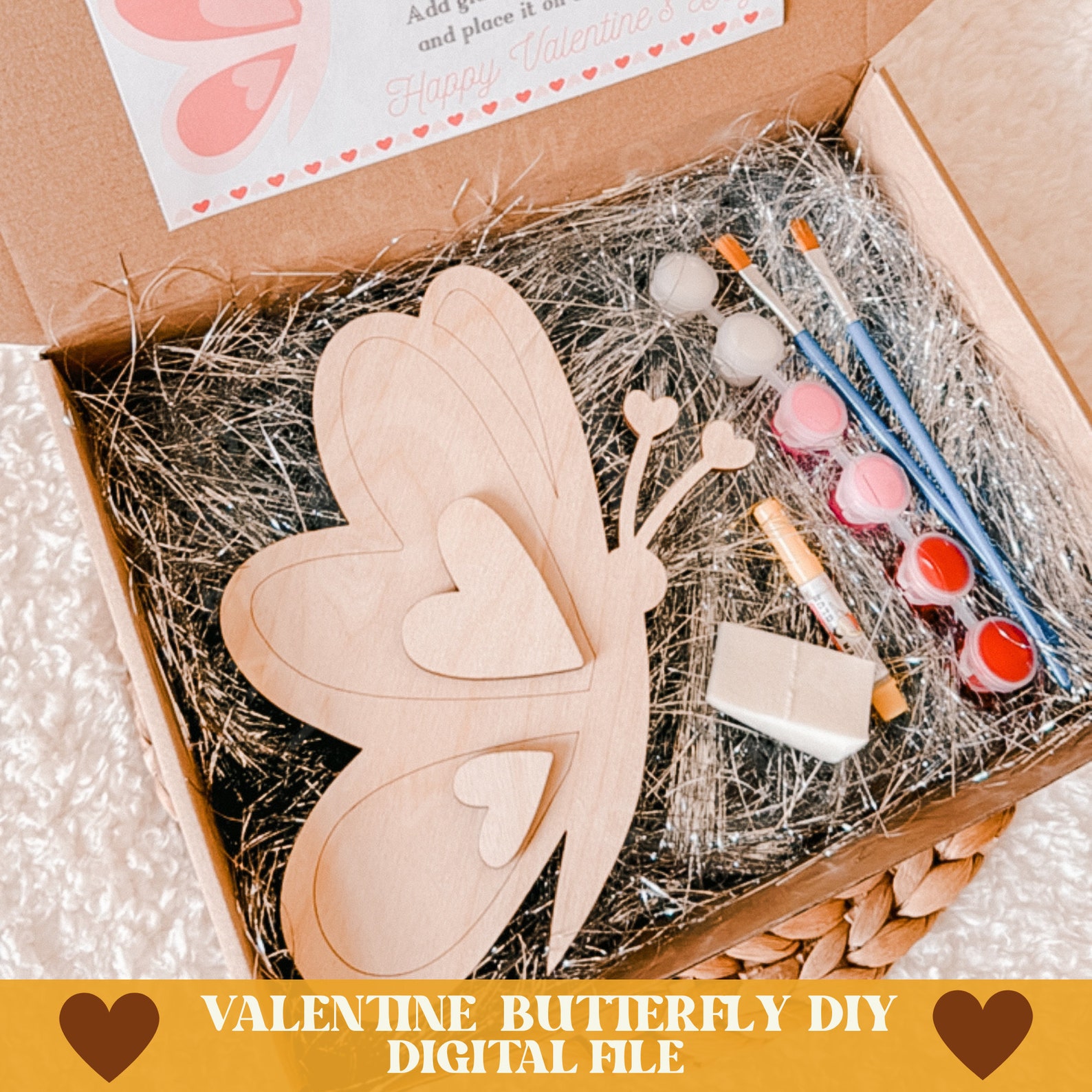 Valentine Butterfly Diy, Valentine Diy Svg, Valentine Svg, Butterfly ...