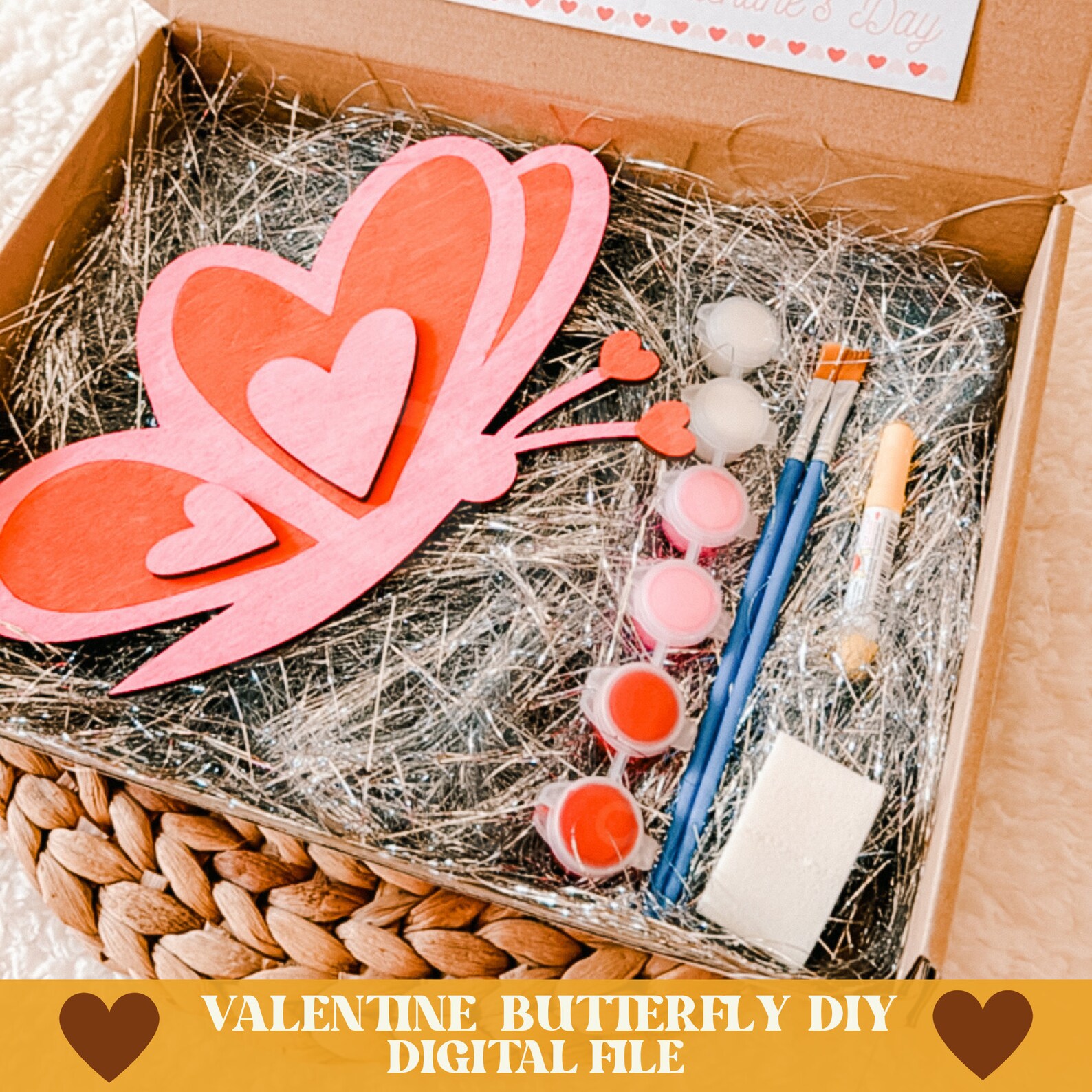 Valentine Butterfly Diy, Valentine Diy Svg, Valentine Svg, Butterfly ...