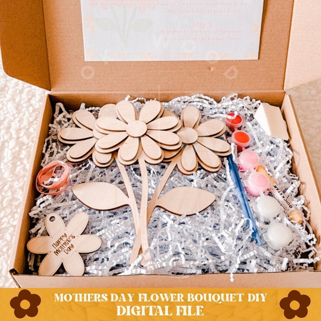 Mothers Day Flower Bouquet Diy Svg, Mothers Day Diy Svg, Mothers Day ...