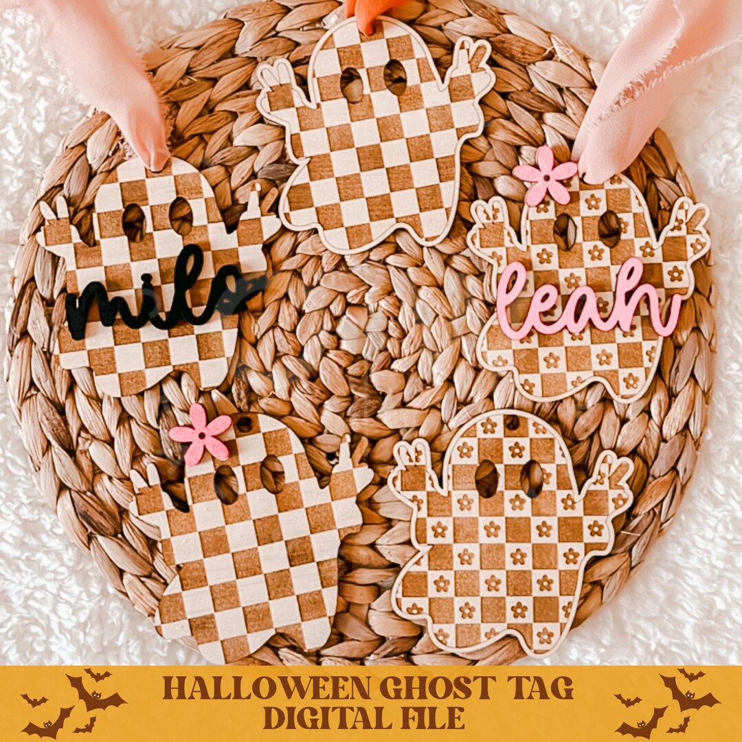 Ghost Basket Tags Svg, Ghost Tags Svg, Ghost Svg, Halloween Svg ...