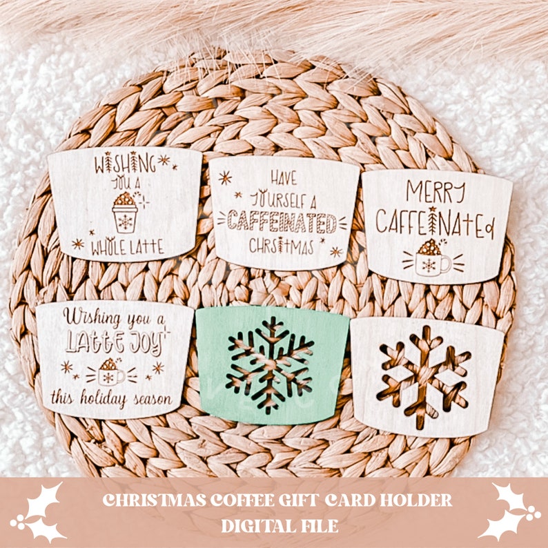 Coffee Gift Card Holder Svg, Christmas Gift Card Svg, Christmas ...