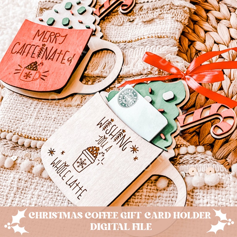 Coffee Gift Card Holder Svg, Christmas Gift Card Svg, Christmas ...