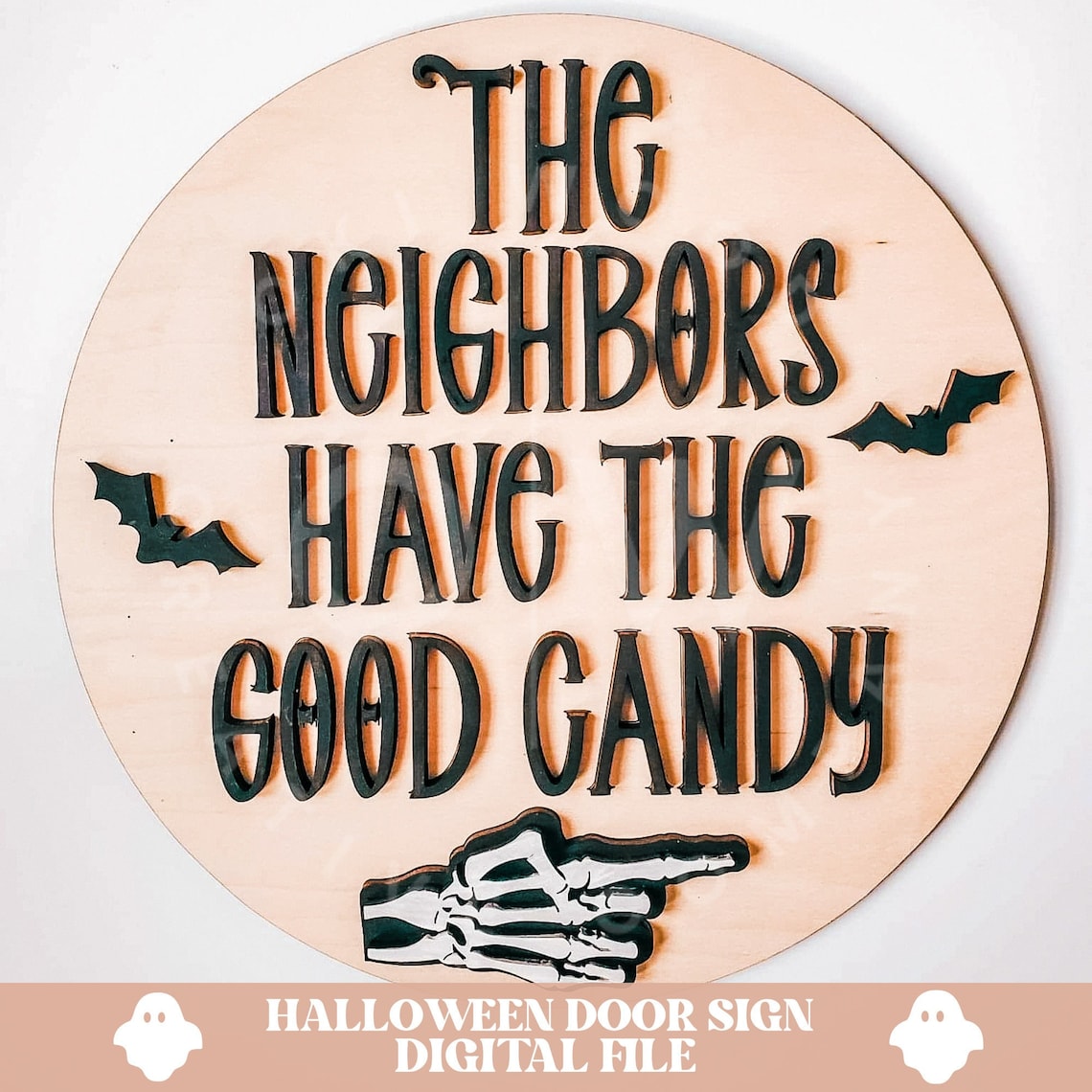 Halloween Door Sign Svg Halloween Candy Door Sign Svg - Etsy
