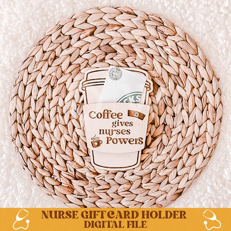 Nurse Gift Svg, Nurse Gift Card Svg, Nurse Svg, Glowforge Svg, Ready ...