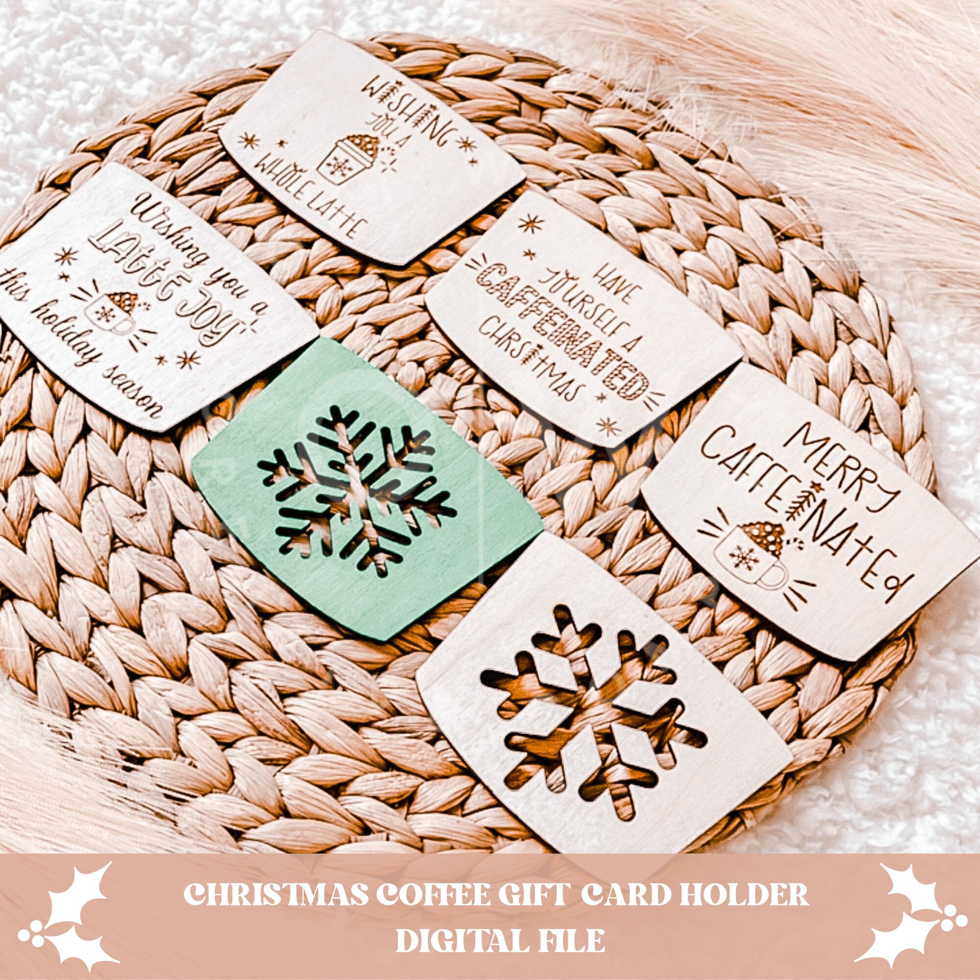 Coffee Gift Card Holder Svg, Christmas Gift Card Svg, Christmas ...