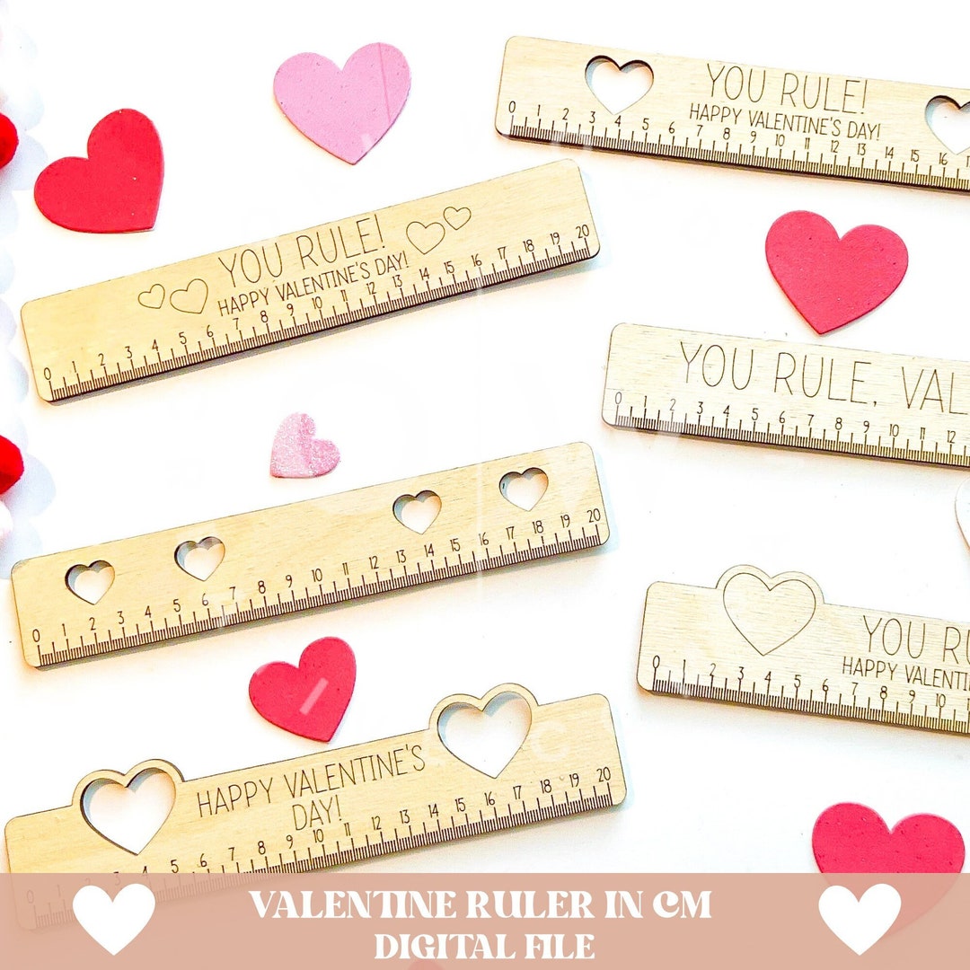 Valentine Ruler Svg, Valentine Gift Svg, Valentine Svg, Valentine ...