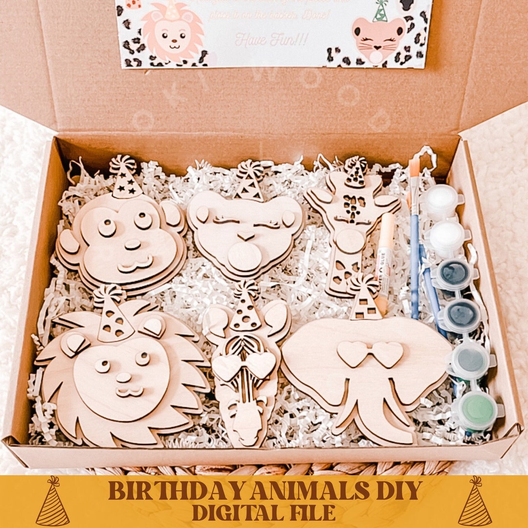 Animal Birthday Diy Svg, Animal Diy Svg, Animal Svg, Birthday Diy Svg ...