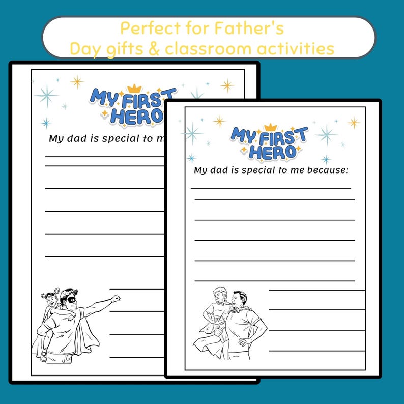 Father's Day Gift Activity Father's Day Coloring, Coloring Gift for Dad ...