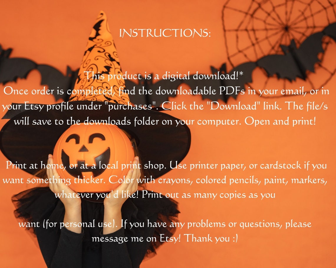 Printable Decorate Your Pumpkin, Halloween Coloring Sheet for Kids ...