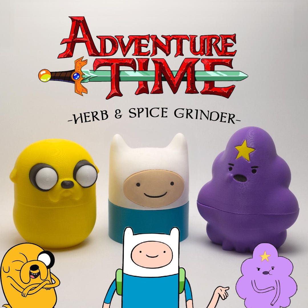 Adventure Time Finn Jake and LSP Herb & Spice Grinder - Etsy