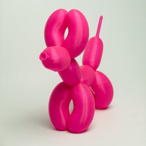 Inflatable Looking Pink Balloon Dog With a Keychain - Etsy