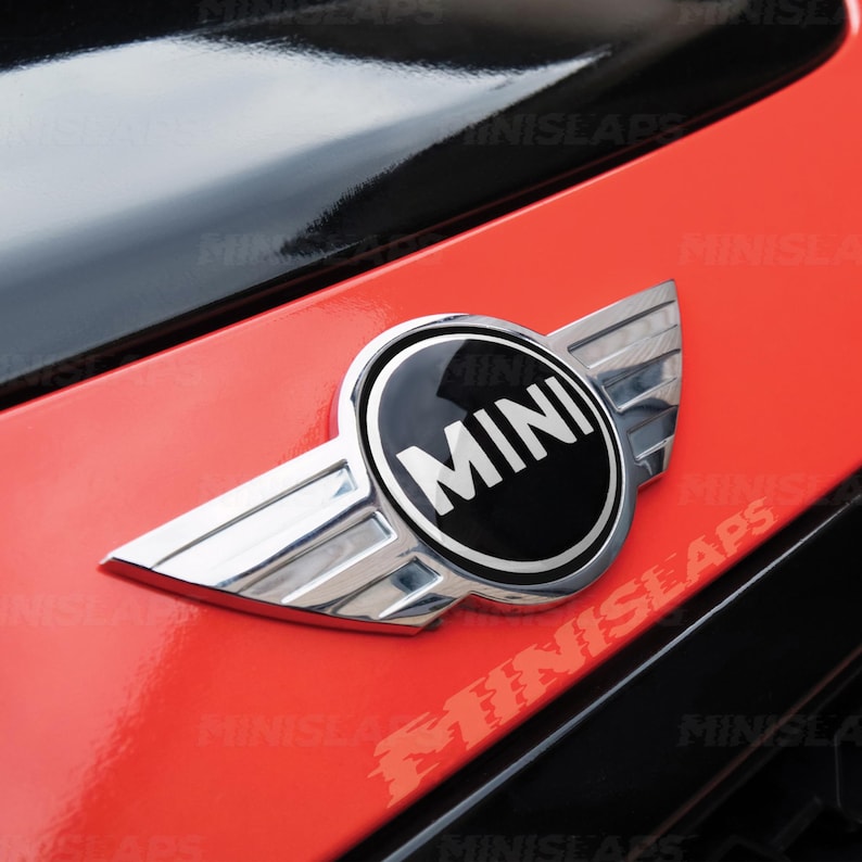 MINI Exterior Emblem | Single Bonnet or Boot Badge – F54 F55 F56 White ...