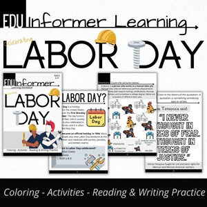 Celebrating Labor Day, Printable and Digital Workbook, Homeschool and ...