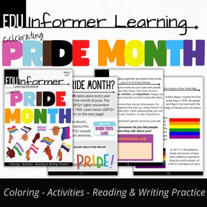 Celebrating Pride Month, Printable and Digital Workbook, Homeschool and ...