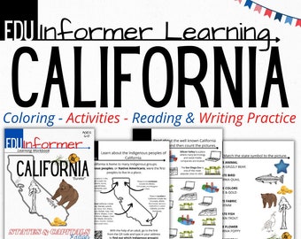 States and Capitals Series, Texas Workbook, Printable and Digital ...