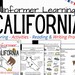 States and Capitals Series, California Workbook, Printable and Digital ...