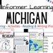 States and Capitals Series, Michigan Workbook, Printable and Digital ...
