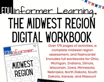 States and Capitals Series, the Southeast Region Workbook, Printable ...
