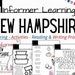 States and Capitals Series, New Hampshire Workbook, Printable and ...