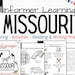 States and Capitals Series, Missouri Workbook, Printable and Digital ...