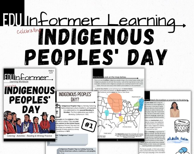 Honoring Indigenous Peoples' Day Digital and Printable Workbook ...
