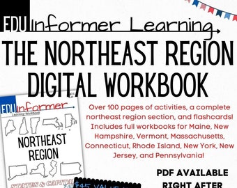 States and Capitals Series, the Southeast Region Workbook, Printable ...