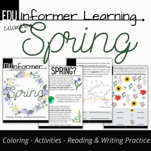 Celebrating Spring, Printable and Digital Workbook, Homeschool and ...