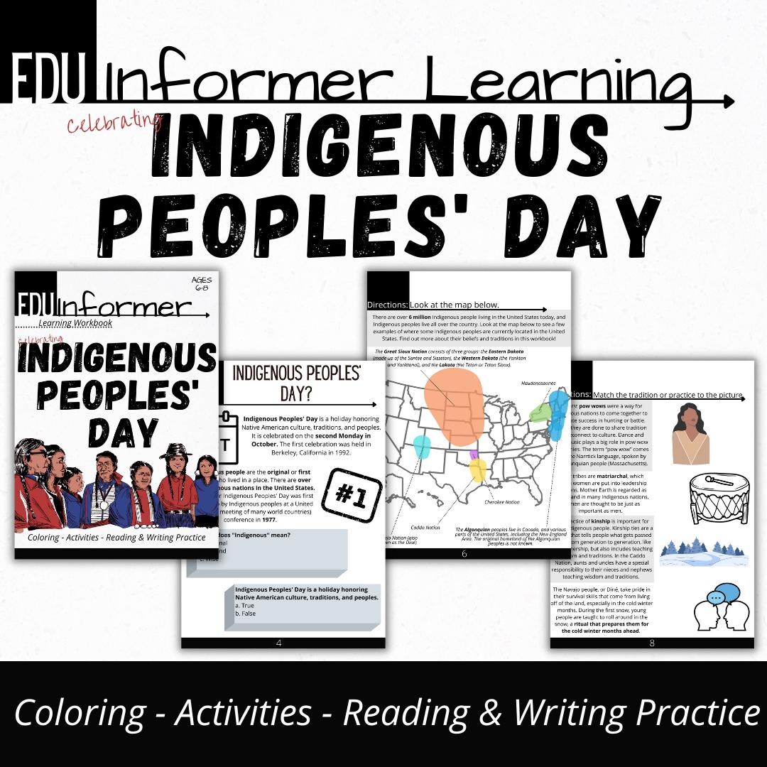 Honoring Indigenous Peoples' Day, Printable and Digital Workbook ...