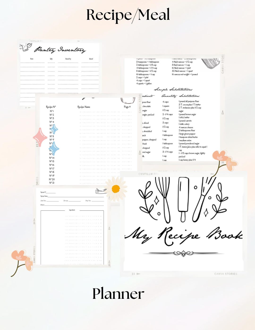 Recipe and Meal Planner, Recipe Planner, Meal Planner, Recipe Tracker ...