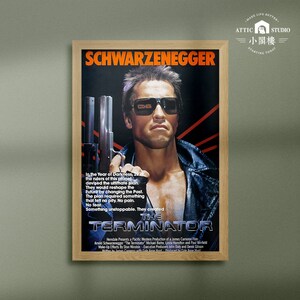 1984 the Terminator Vintage Movie Film Poster Print A1 A2 A3 A4 A5 A6 ...
