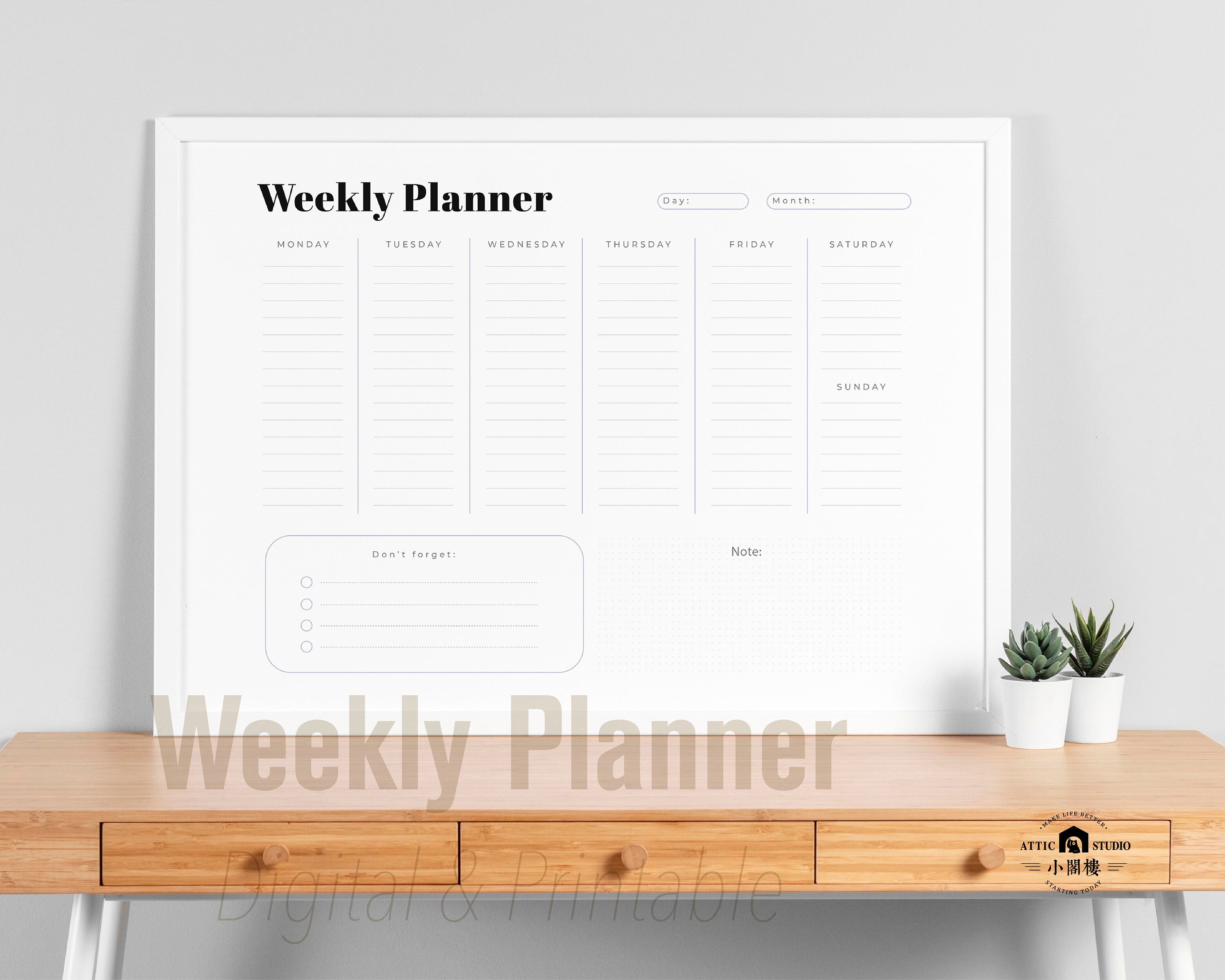 Digital Weekly Planner 2022 2023 Printable to Do List - Etsy