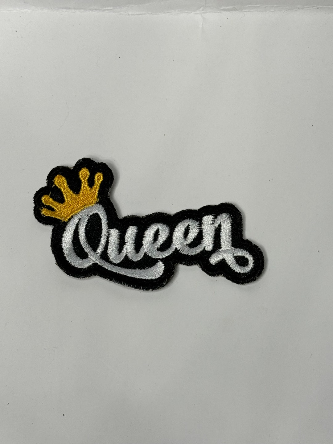 Queen Patch, White and Black Patch, Iron-on Patch, Patches for Hats ...