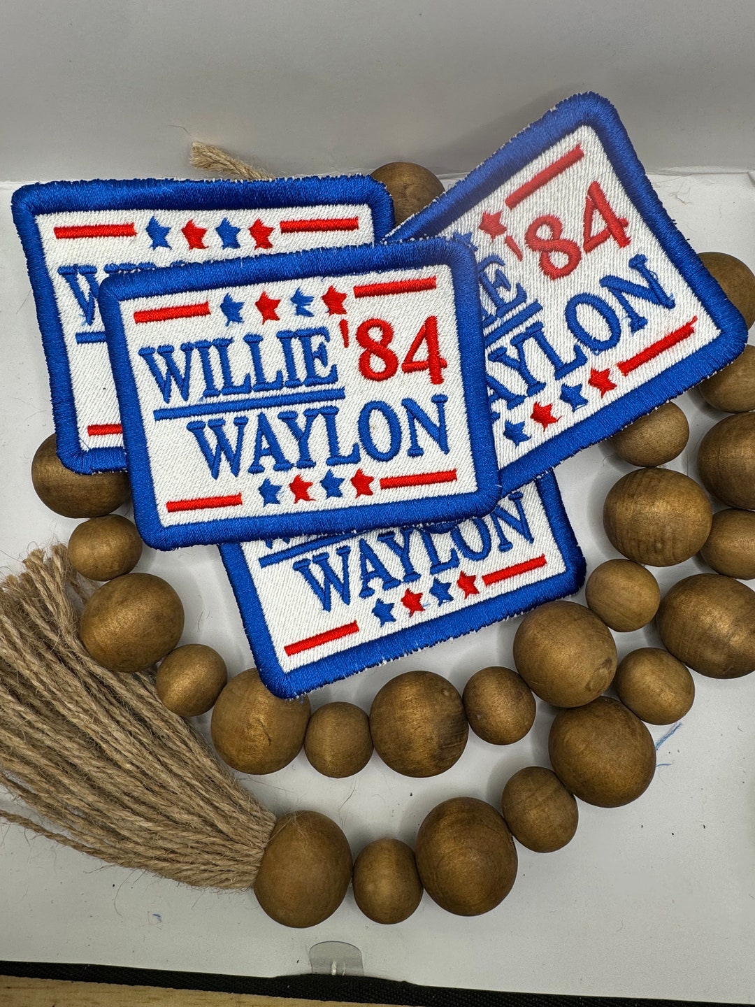 Willie & Waylon 84 Patch, Iron-on Patch, Patches for Hats, Trucker Hat ...