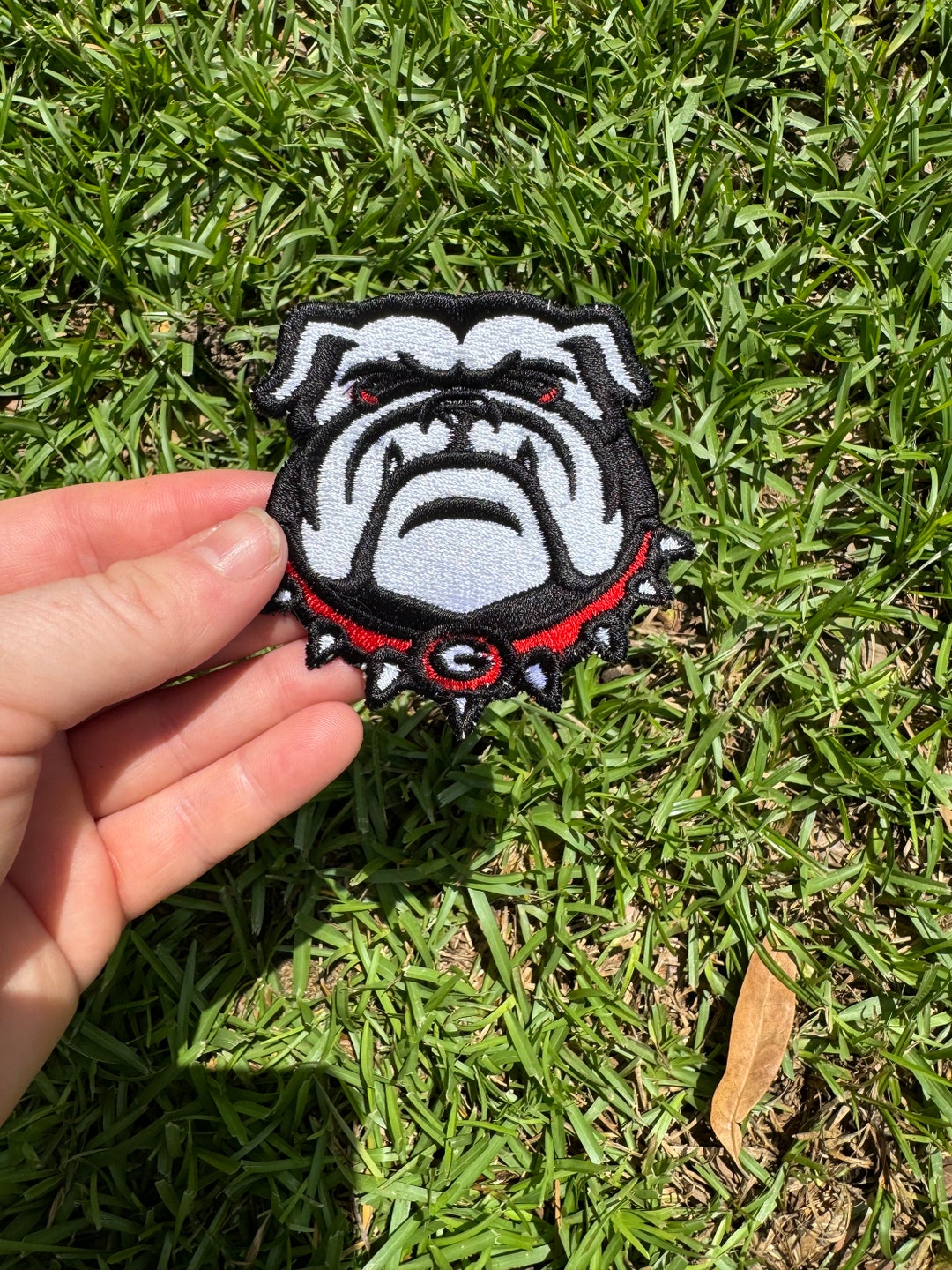 Georgia Bulldog Patch, Iron-on Patch, Patches for Hats, Trucker Hat ...