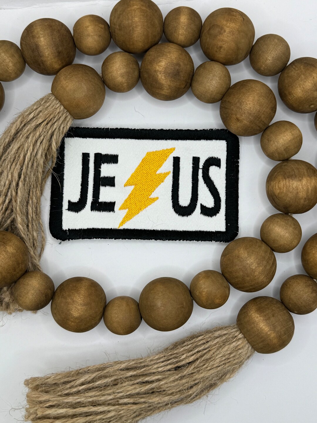 Lightning Jesus Patch, Patch, Iron-on Patch, Patches for Hats, Trucker ...
