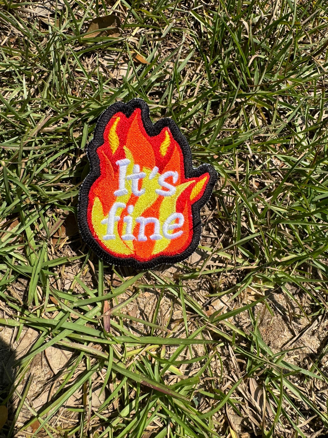 It’s Okay Fire Patch, Patch, Iron-on Patch, Patches for Hats, Trucker ...
