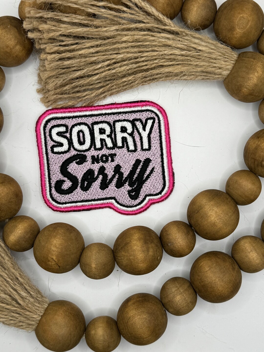 Sorry Not Sorry Patch, Iron-on Patch, Patches for Hats, Trucker Hat Patches, Embroidered Patch ...