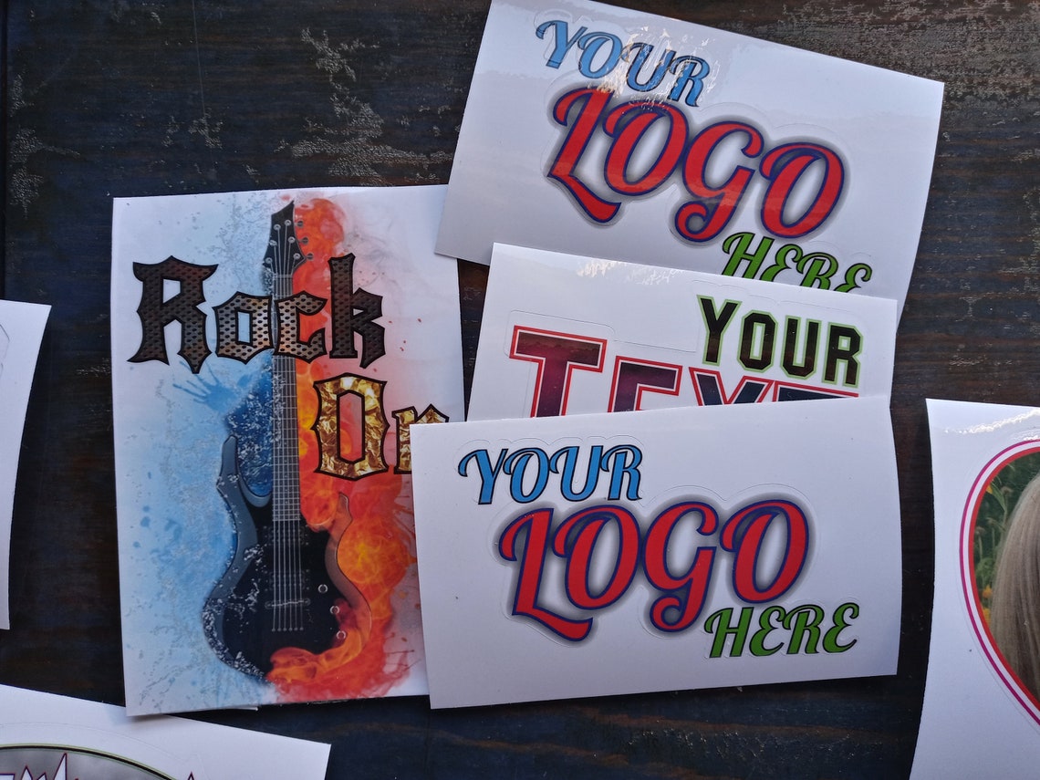 Custom Laminated Contour Cut Vinyl Stickers - Etsy