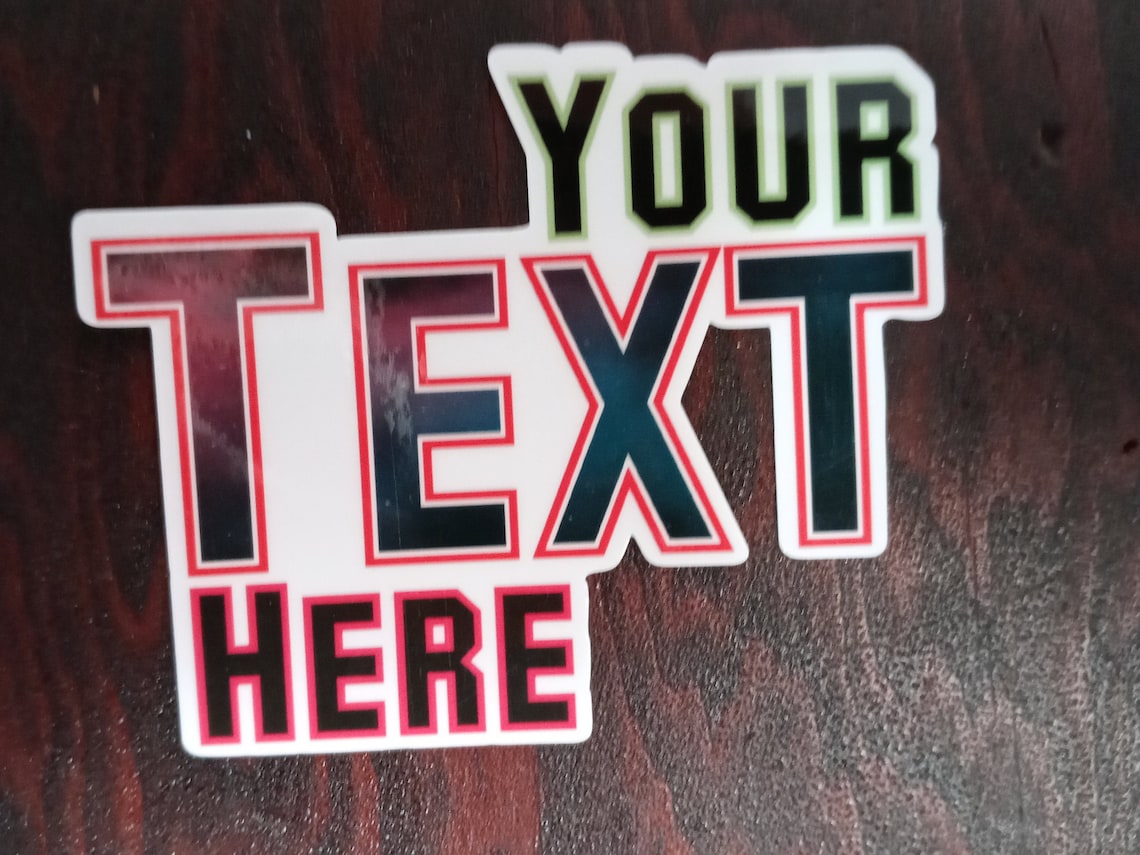 Custom Laminated Contour Cut Vinyl Stickers - Etsy
