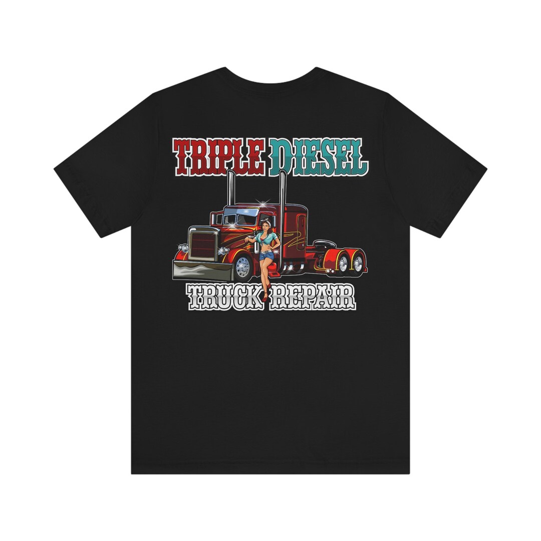 Triple Diesel Logo RED Truck - Etsy