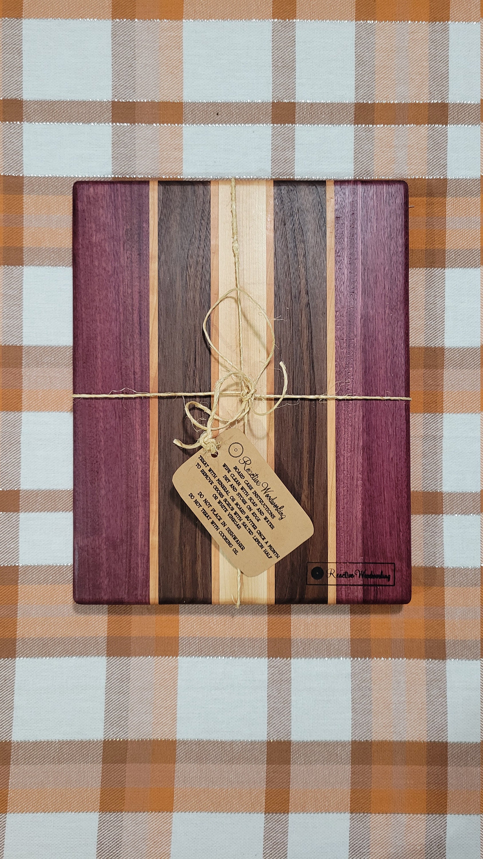Purple Heart, Maple, Walnut, Cherry Cutting Board W/feet - Etsy