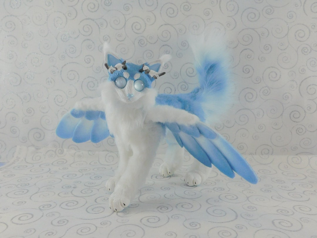 Posable Art Doll, Winter Themed Cat, Animal Art Doll, Cute Plushie ...