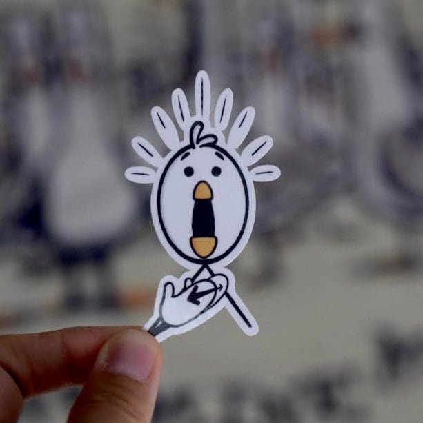 ASL mine Seagull Finding Nemo Sign Sticker - Etsy