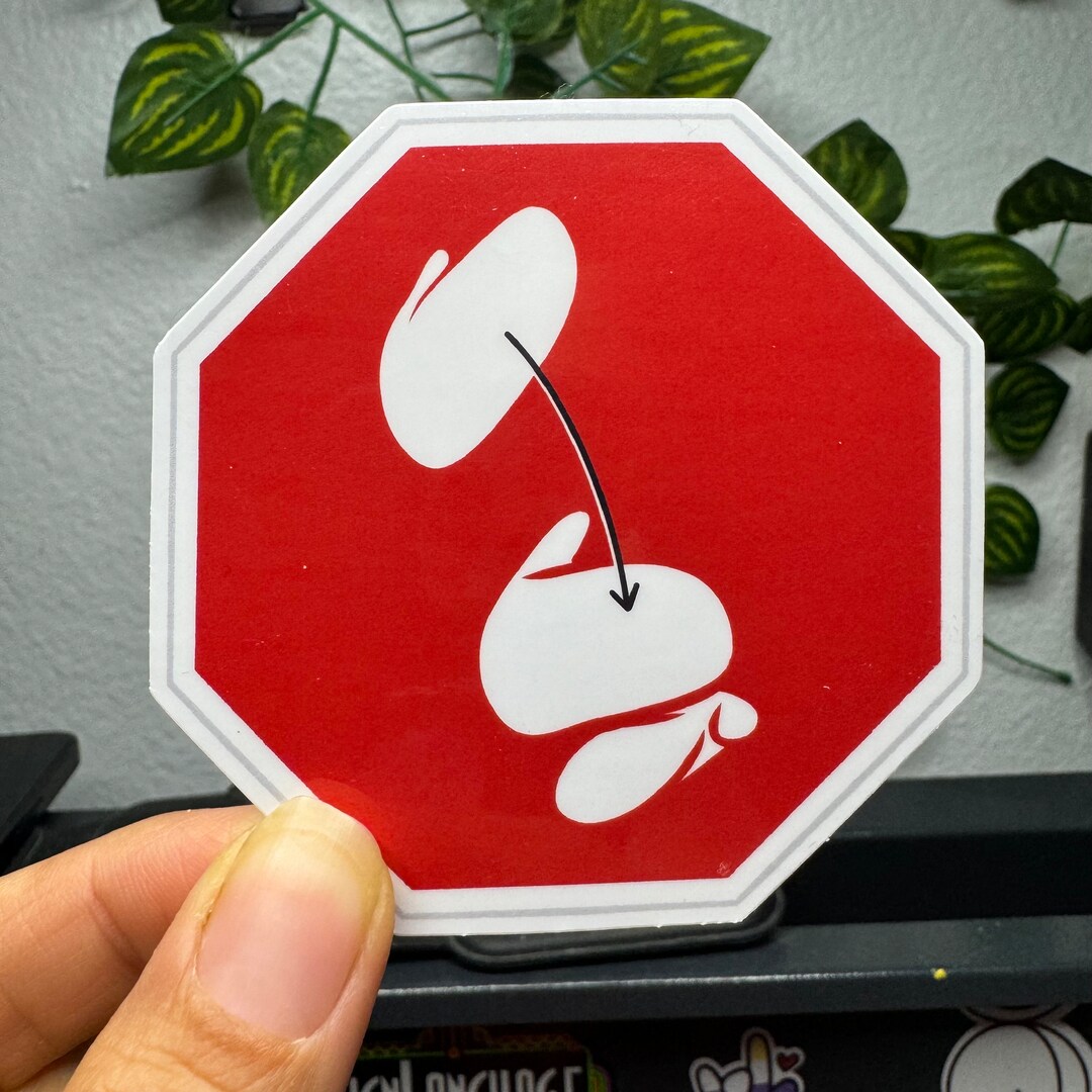 ASL "stop" Sign Sticker - Etsy